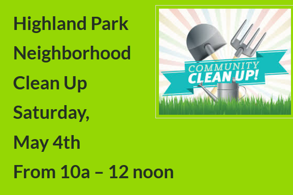 Highland Park Neighborhood Cleanup set for May 4 | Westside Seattle